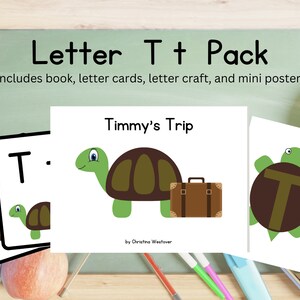 Letter of the Week Pack - Letter T | Timmy Turtle | Letter Books | ABC ...