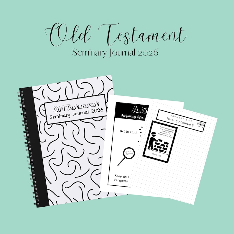 LDS Seminary Old Testament Journal Pages | Come Follow Me 2026 - Etsy