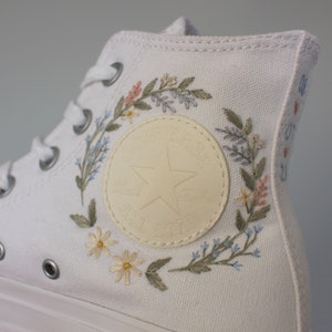 Custom Wedding Platform Converse High Tops - Etsy