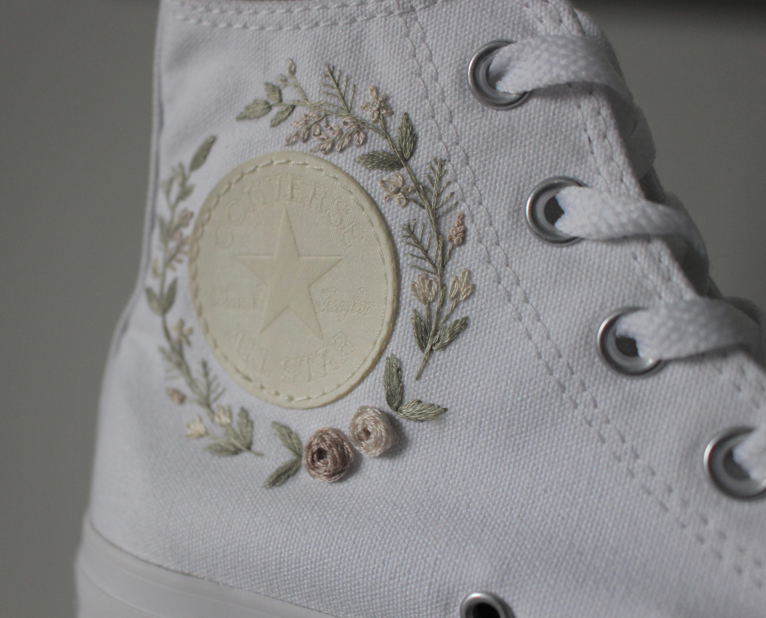 Custom Wedding Platform Converse High Tops - Etsy UK
