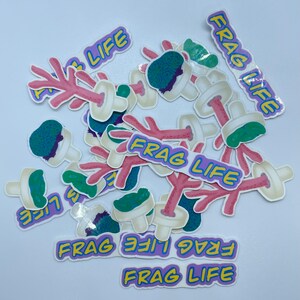 Frag Life Coral Sticker Pack (4 Stickers) - Etsy