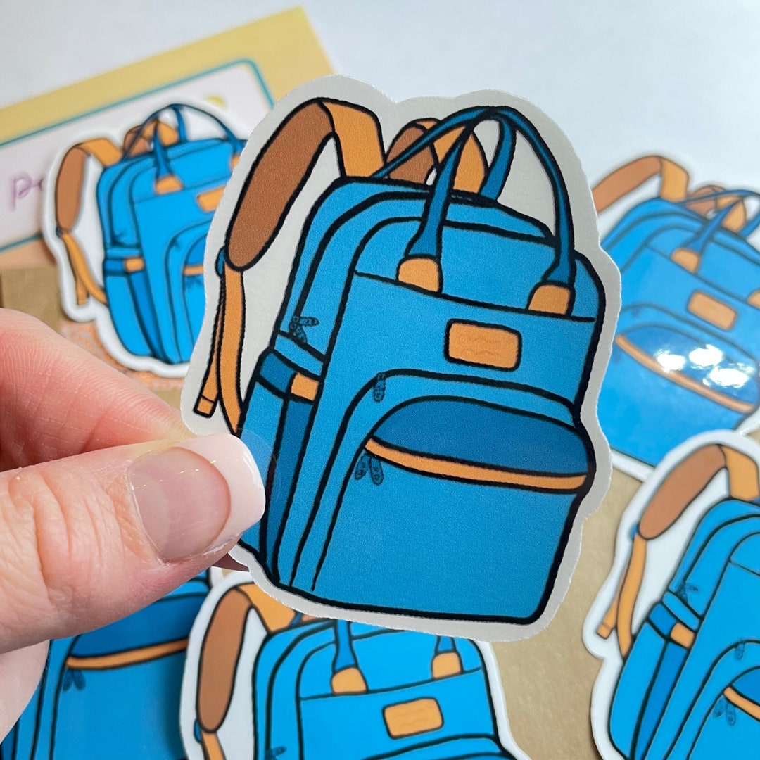 Backpack Vinyl Sticker Decal - Etsy