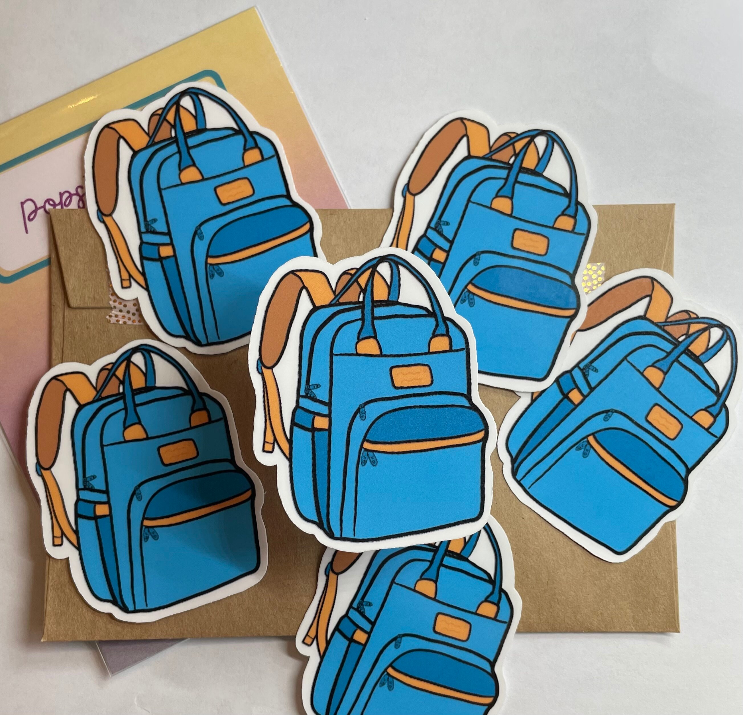 Backpack Vinyl Sticker Decal - Etsy