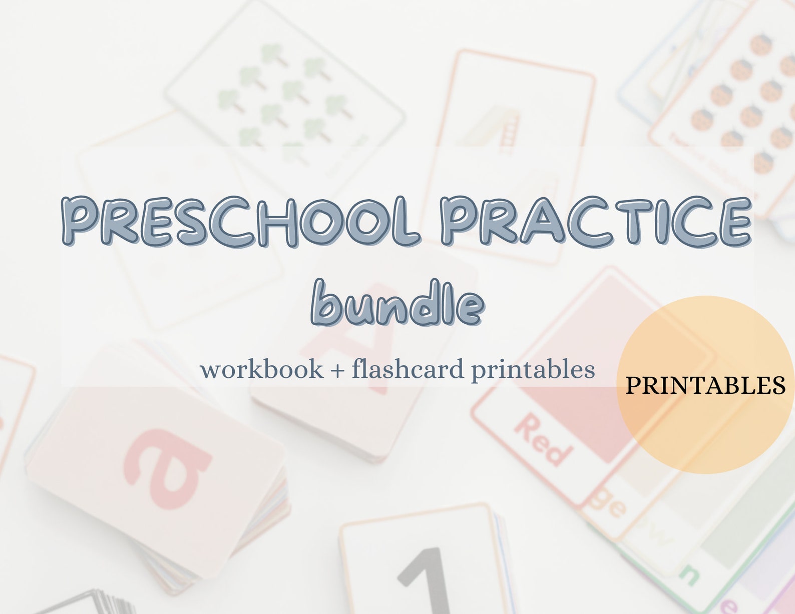 PRESCHOOL WORKBOOK + FLASHCARDS - Etsy