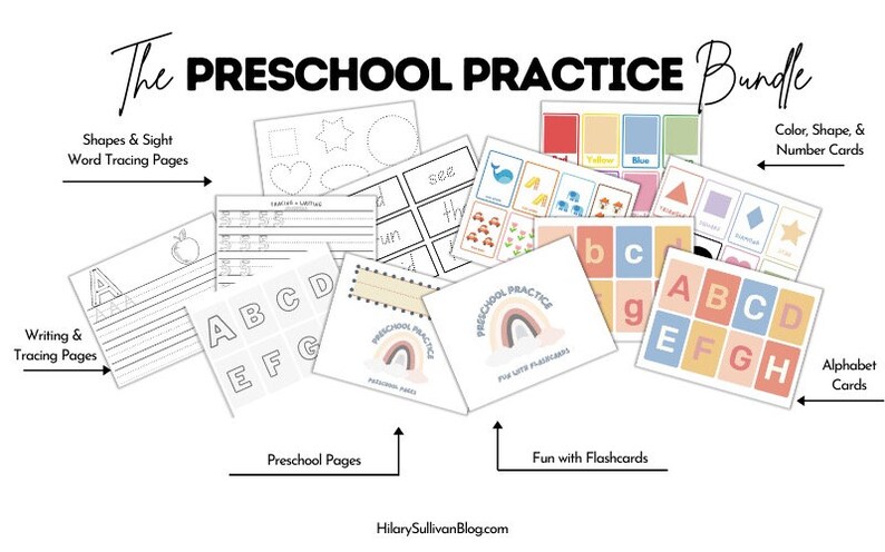 PRESCHOOL WORKBOOK + FLASHCARDS - Etsy