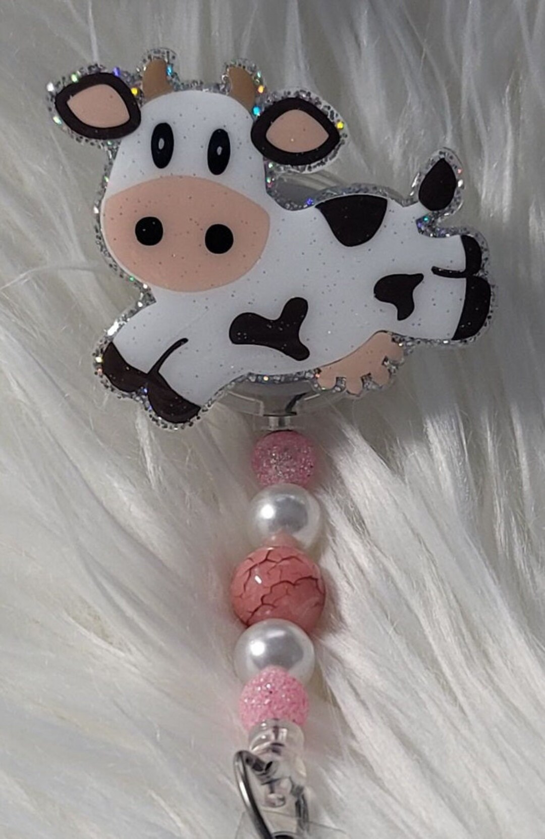 Badge Reel, Cow, Calf, Beef, Milk, Cattle, Heifer, Bull. White and ...