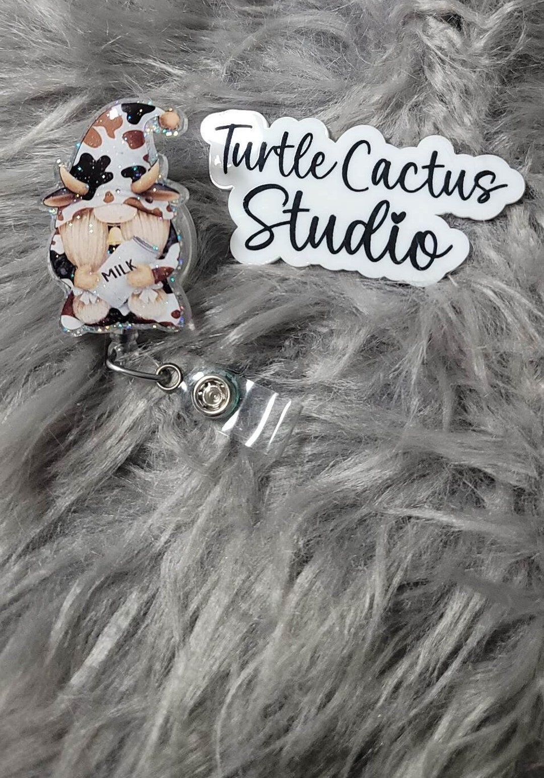 Milk Gnome Badge Reels, Cows, Calf, Steer, Milk, Utters, Moo, Cuds ...