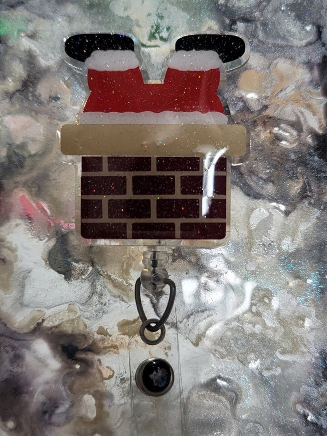 Santa, Christmas, Chimney, Stuck, Red Bricks, Winter, Christmas Tree ...