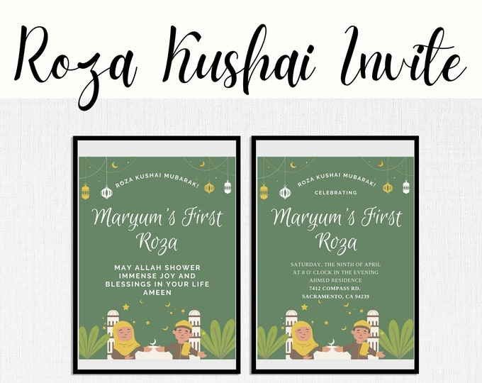 Roza Kushai Invitation Roza Kushai Card Roza Khushai Card | Etsy