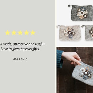 Small Floral Makeup Bag or Coin Pouch Trio | Small Flower Bag Purse ...