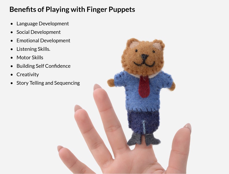 Goldilocks and the Three Bears Finger Puppets: Needle-felted Storytime ...