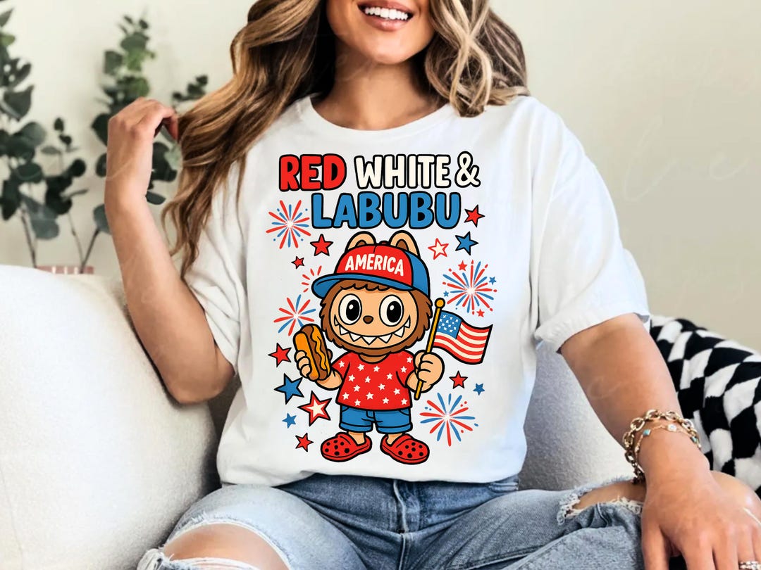 4th of July Labubu PNG: Independence Day Sublimation Clipart (digital ...