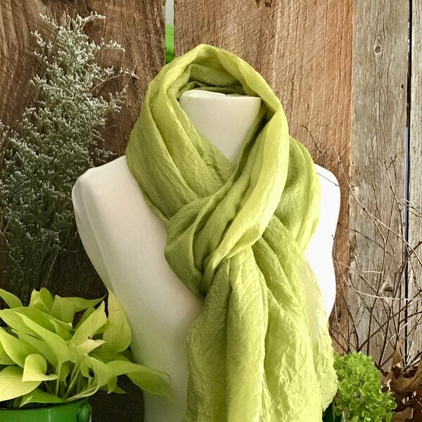 Chartreuse Scarf - Etsy