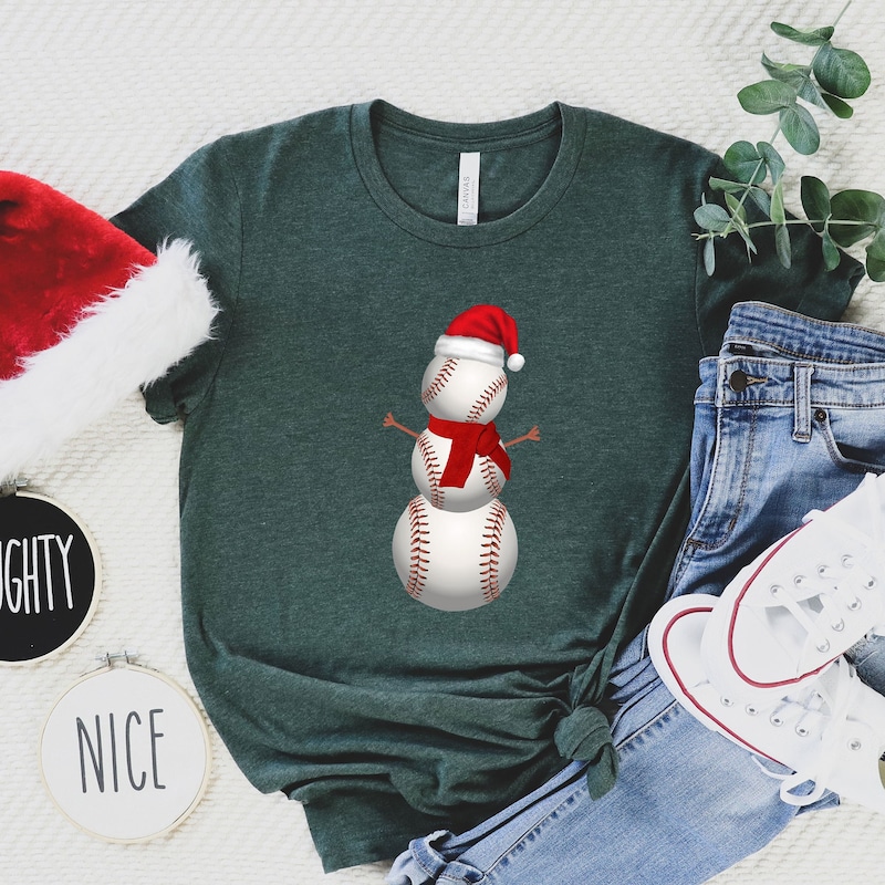 Baseball Snowman Svg - Etsy