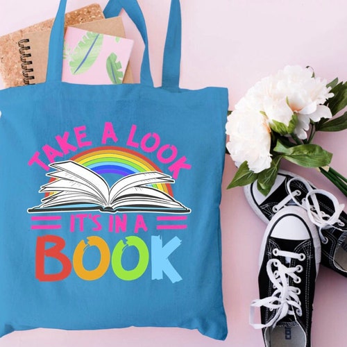 Library Card Tote Bag Book Lover Gift Book Club Gift - Etsy