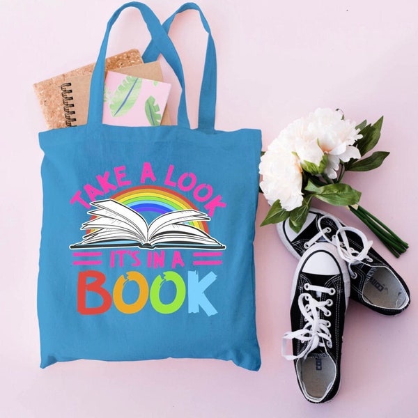 Reading Tote Bag - Etsy