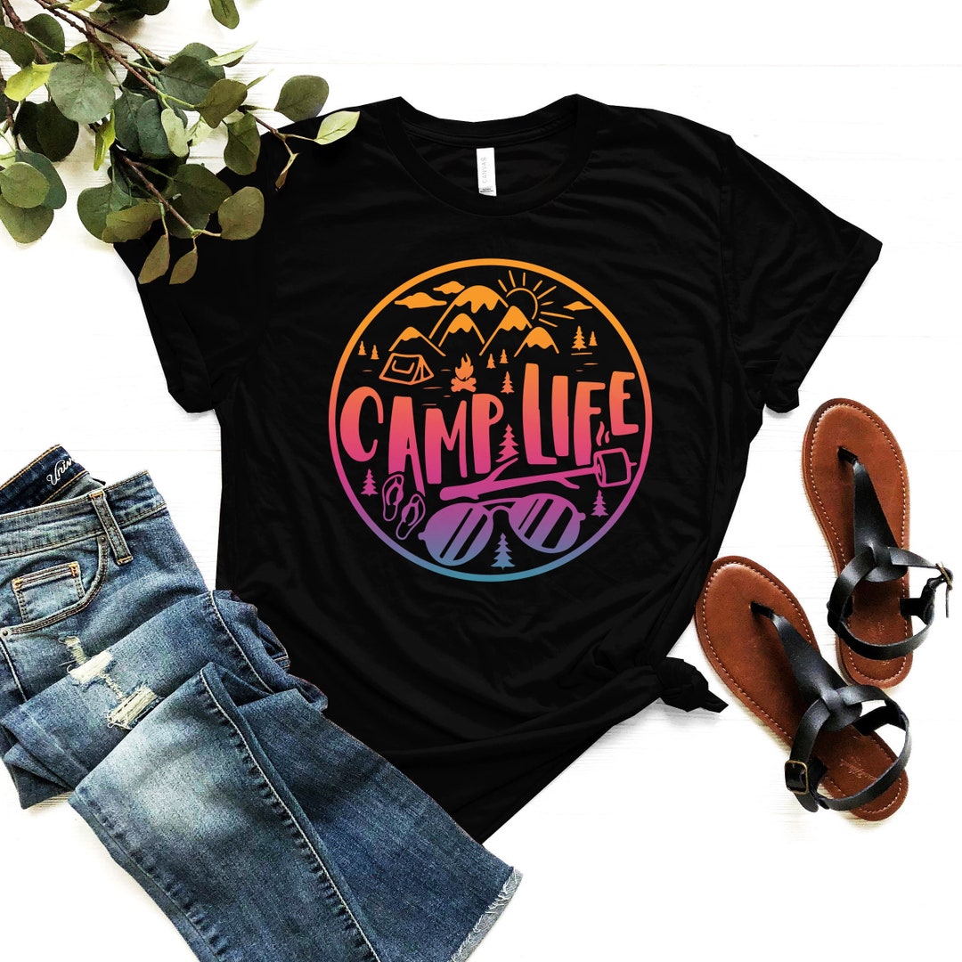 Camp Life Shirt - Family Camping T-shirt - Gift for Camper - Summer ...