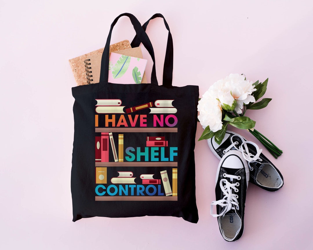 Book Lover Tote Bag, Reader Canvas Bag, Reading Bag, Shelf Control Tote ...
