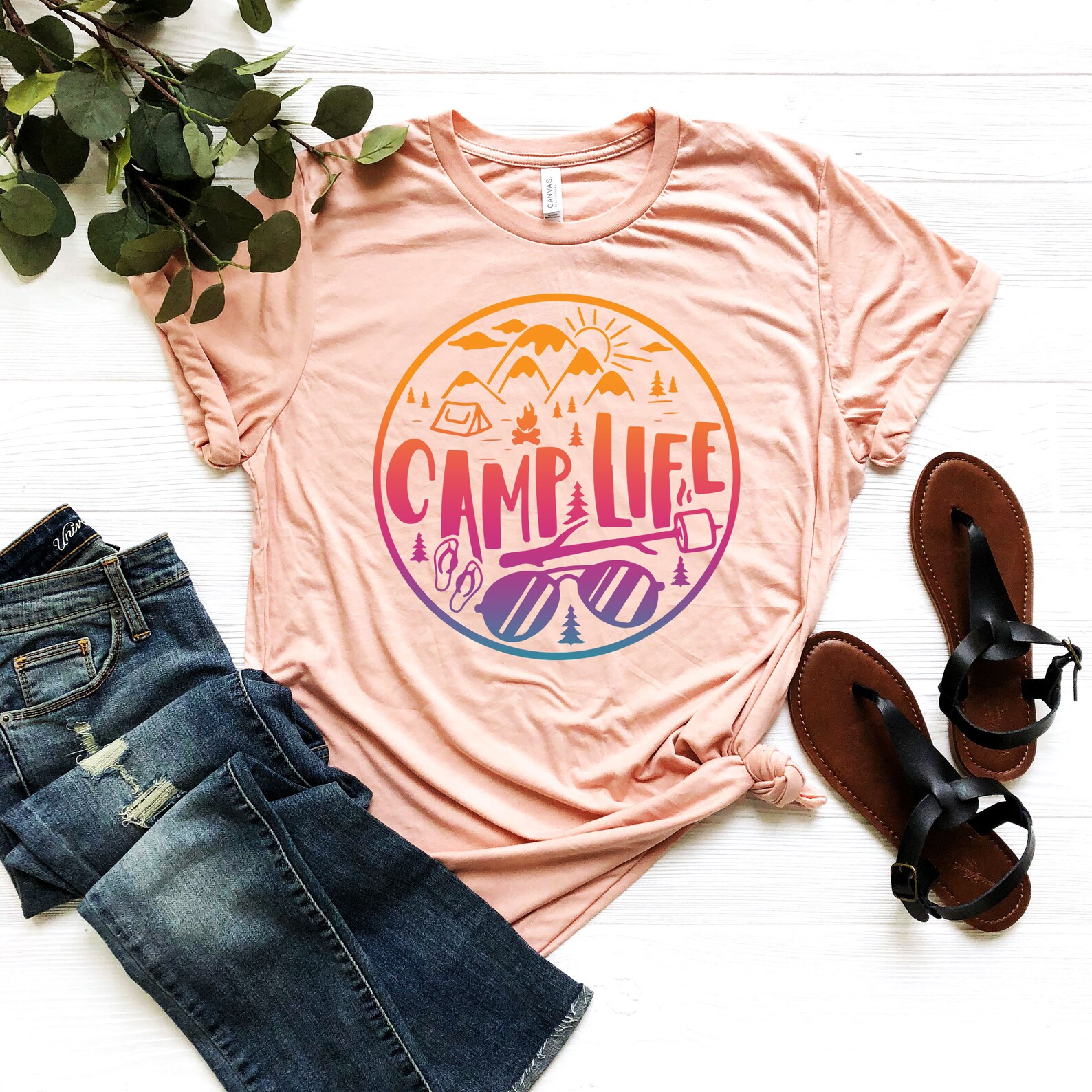 Camp Life Shirt - Family Camping T-shirt - Gift for Camper - Summer ...