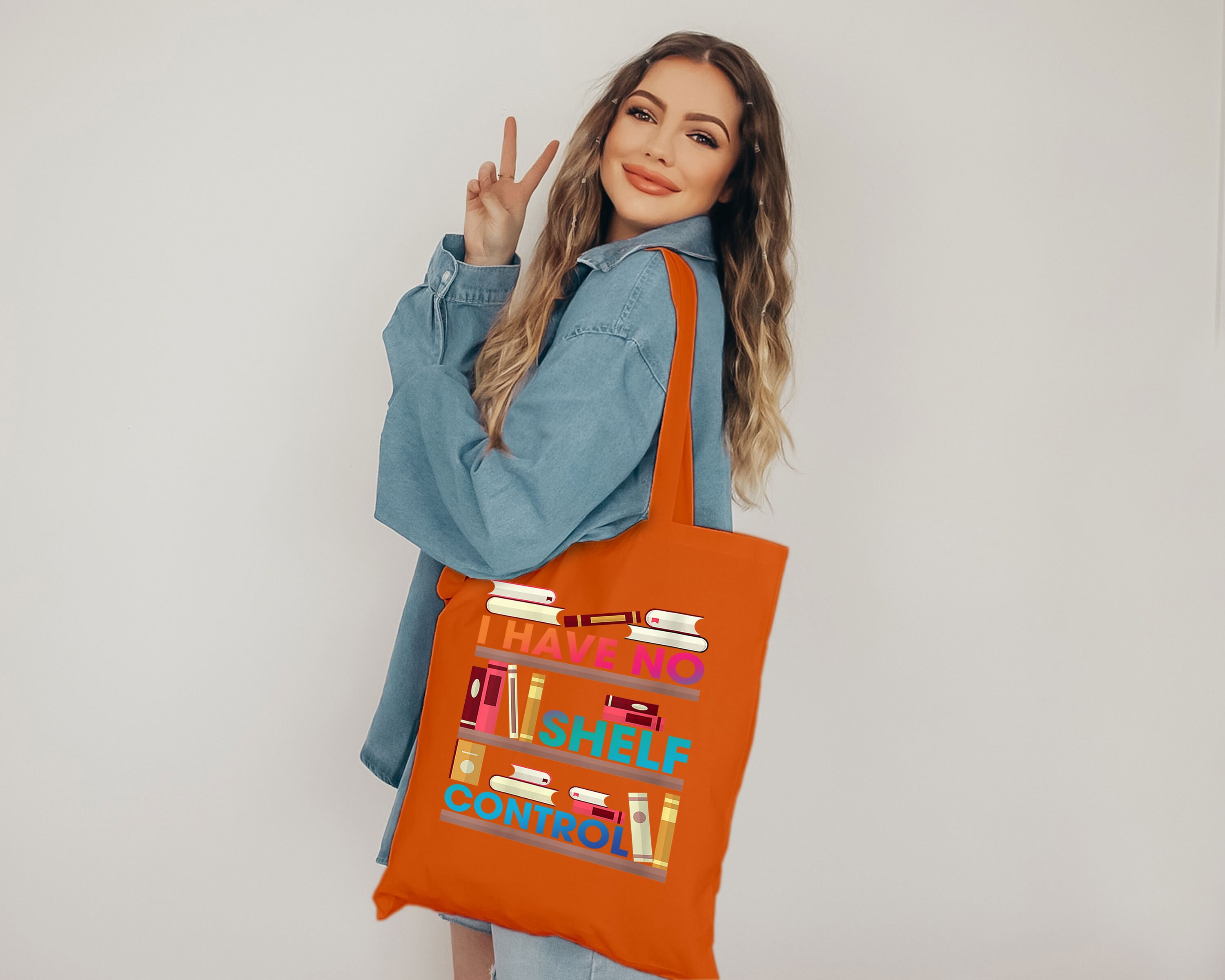 Book Lover Tote Bag Reader Canvas Bag Reading Bag Shelf | Etsy