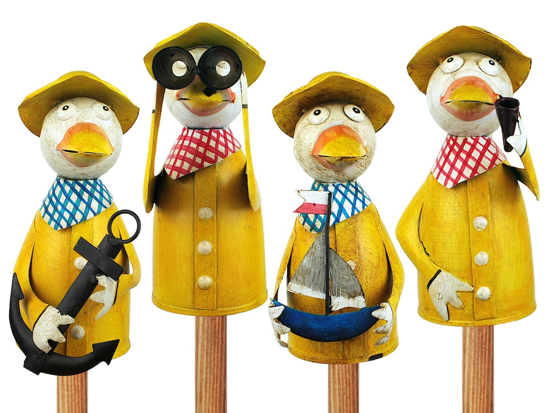 Fence Stool Friesian Duck | Fence Figure Duck | Metal Post Stool ...