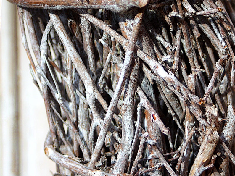 Reisigkranz gekalkt 2 Größen Kranz aus Reisig gebunden - Etsy.de