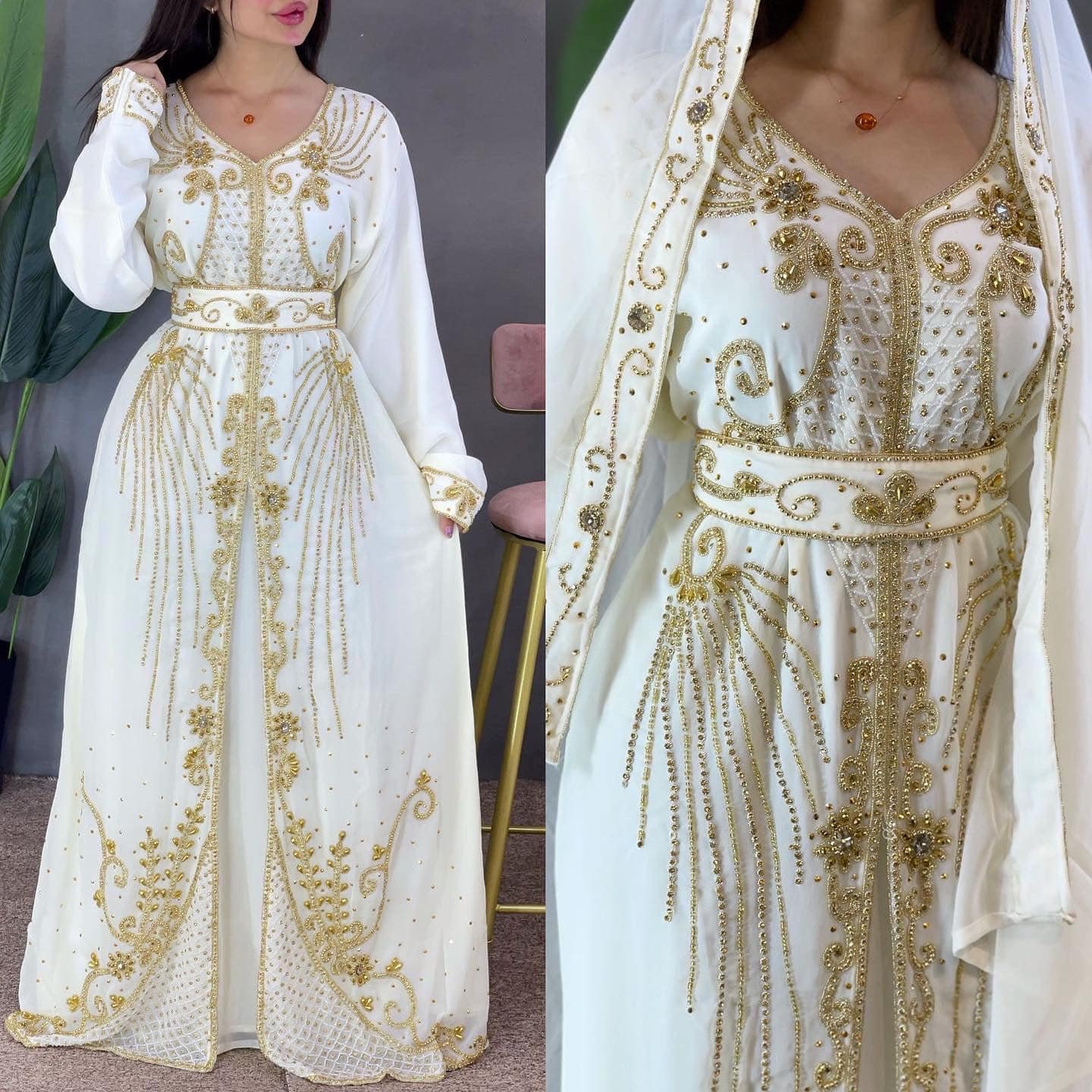 Michael kors studded georgette caftan store