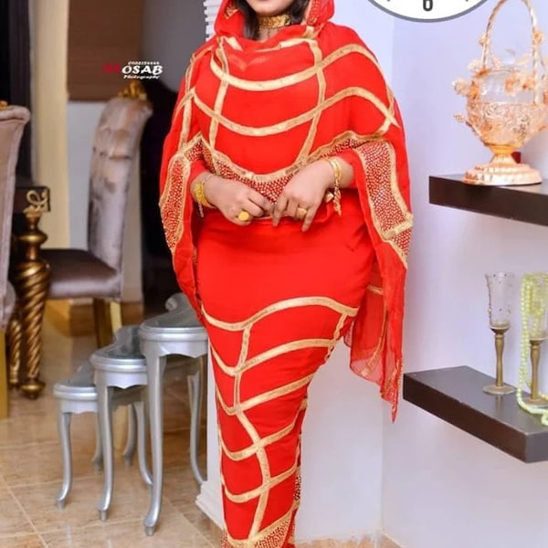 African Wedding Toub - Etsy