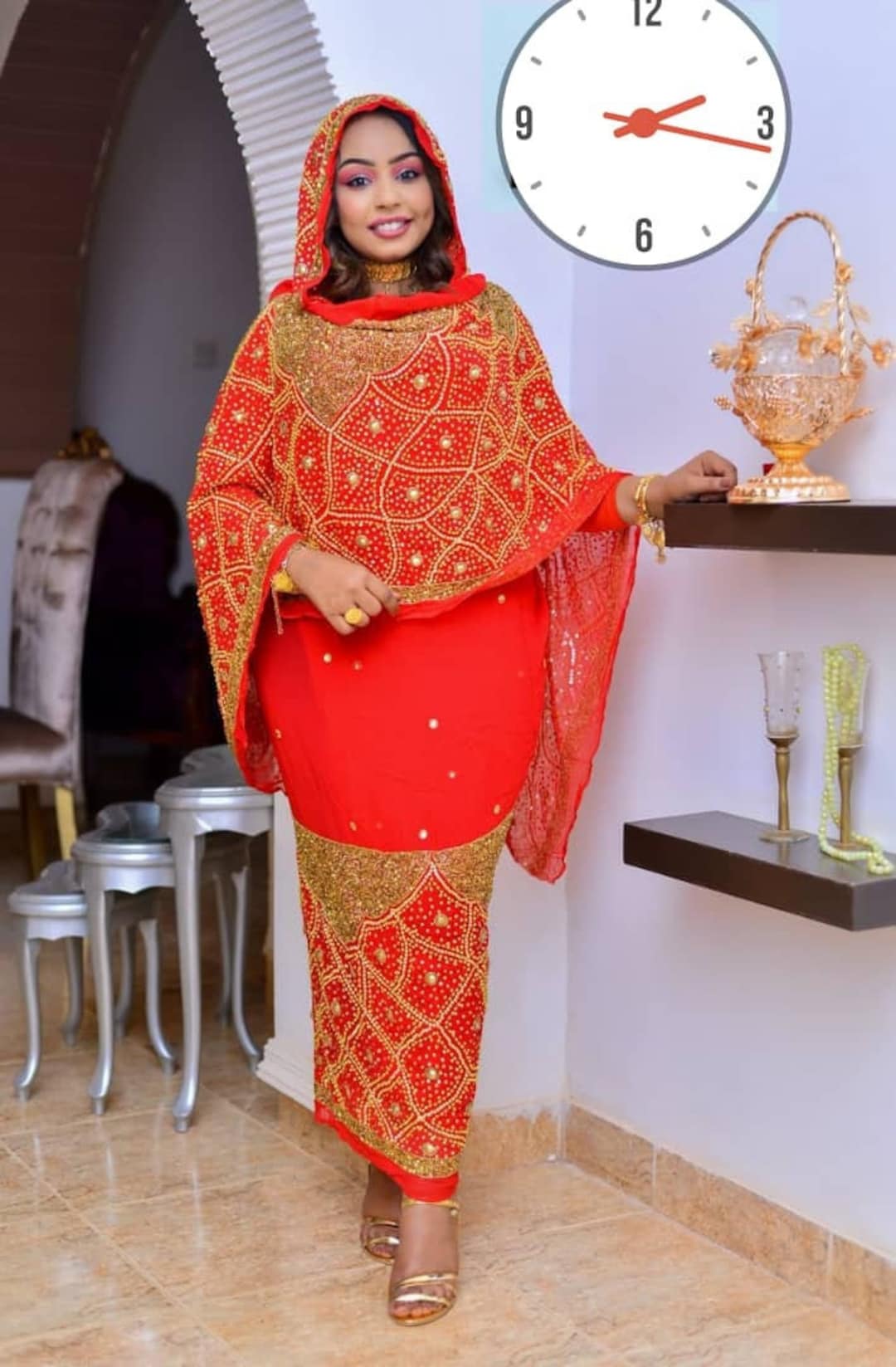 Sudanese Saree Dress Toub Sudanese Wedding Saree Dress African - Etsy UK