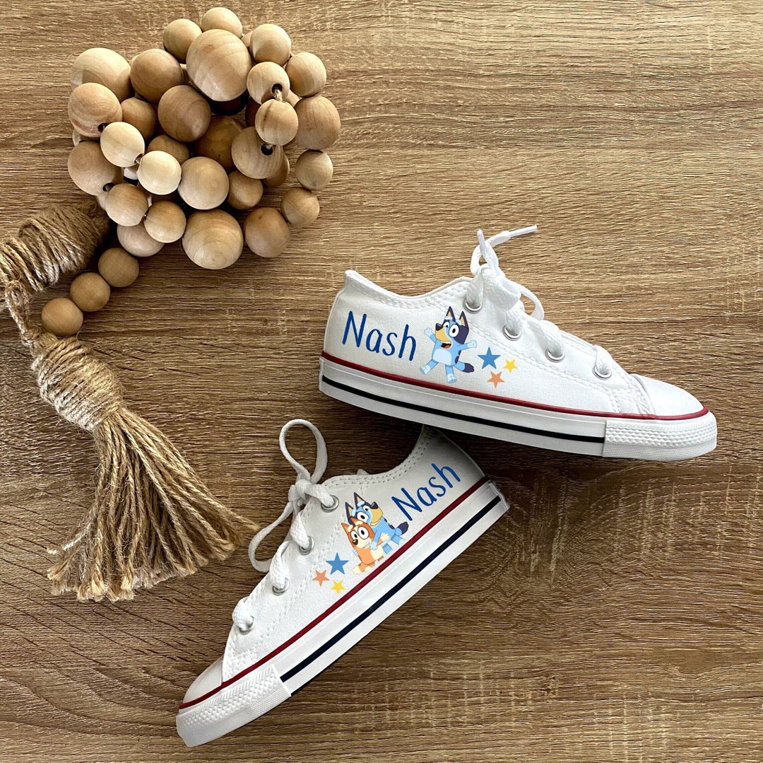 Personalized Bluey and Bingo Converse, Super Cool Gift for the Birthday ...