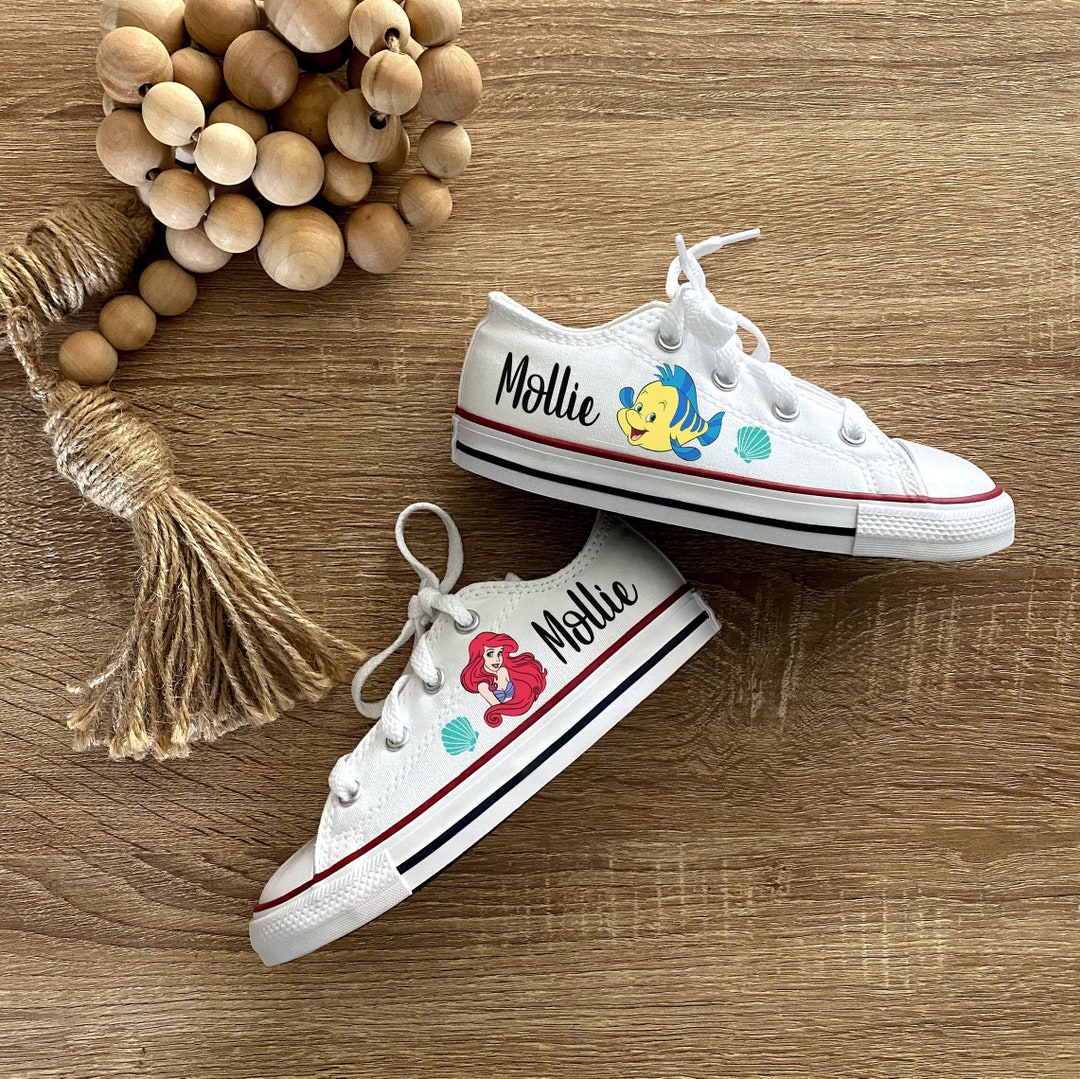 Personalized the Little Mermaid Converse Shoes, Super Cool Gift for the ...
