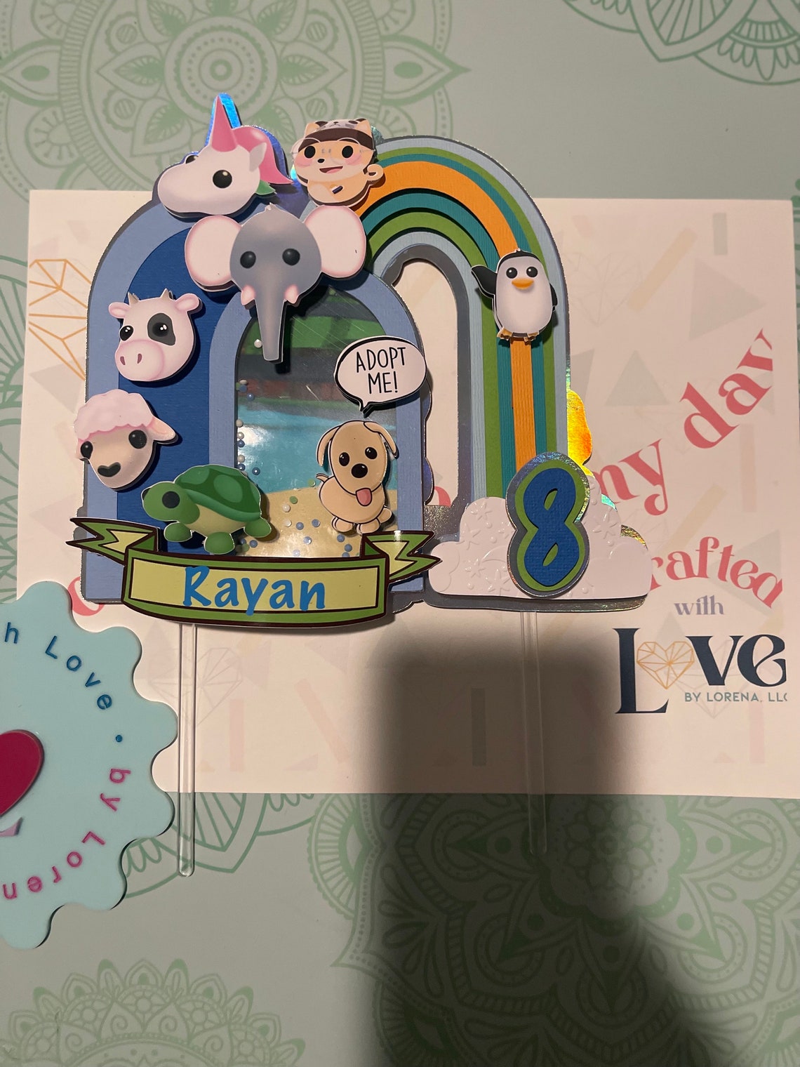 Cake Topper Adopt Me roblox..cake Topper, Adopt Me Roblox Party ...