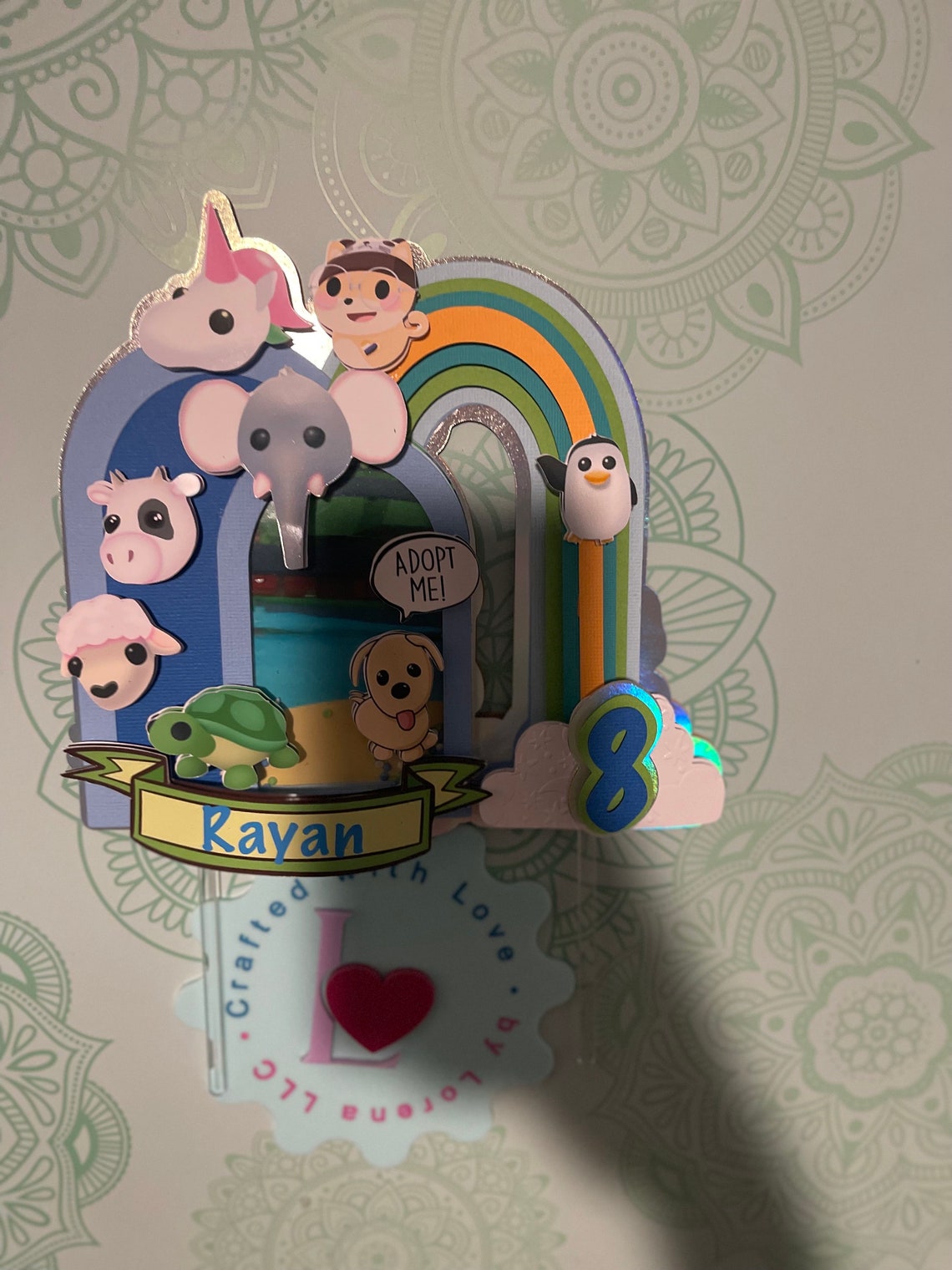 Cake Topper Adopt Me roblox..cake Topper, Adopt Me Roblox Party ...