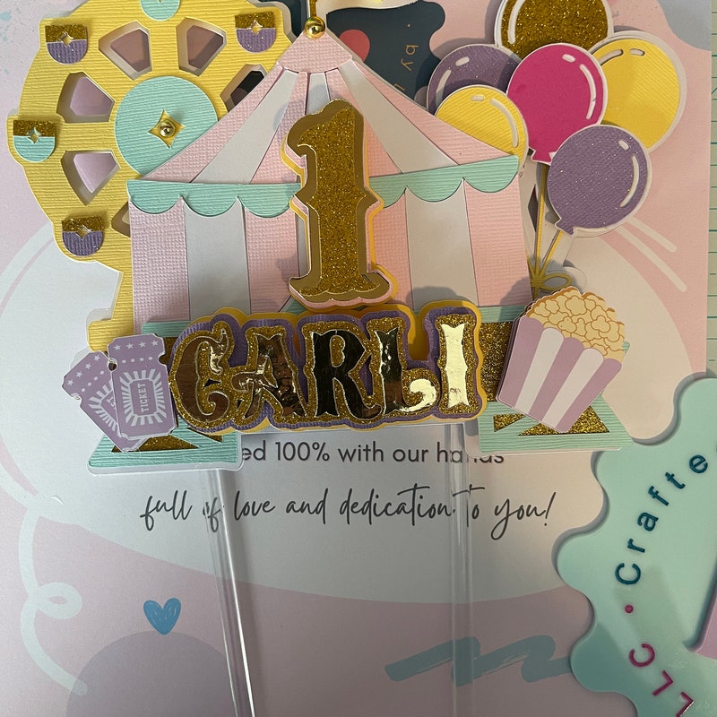 Circus Cake Toppers - Etsy