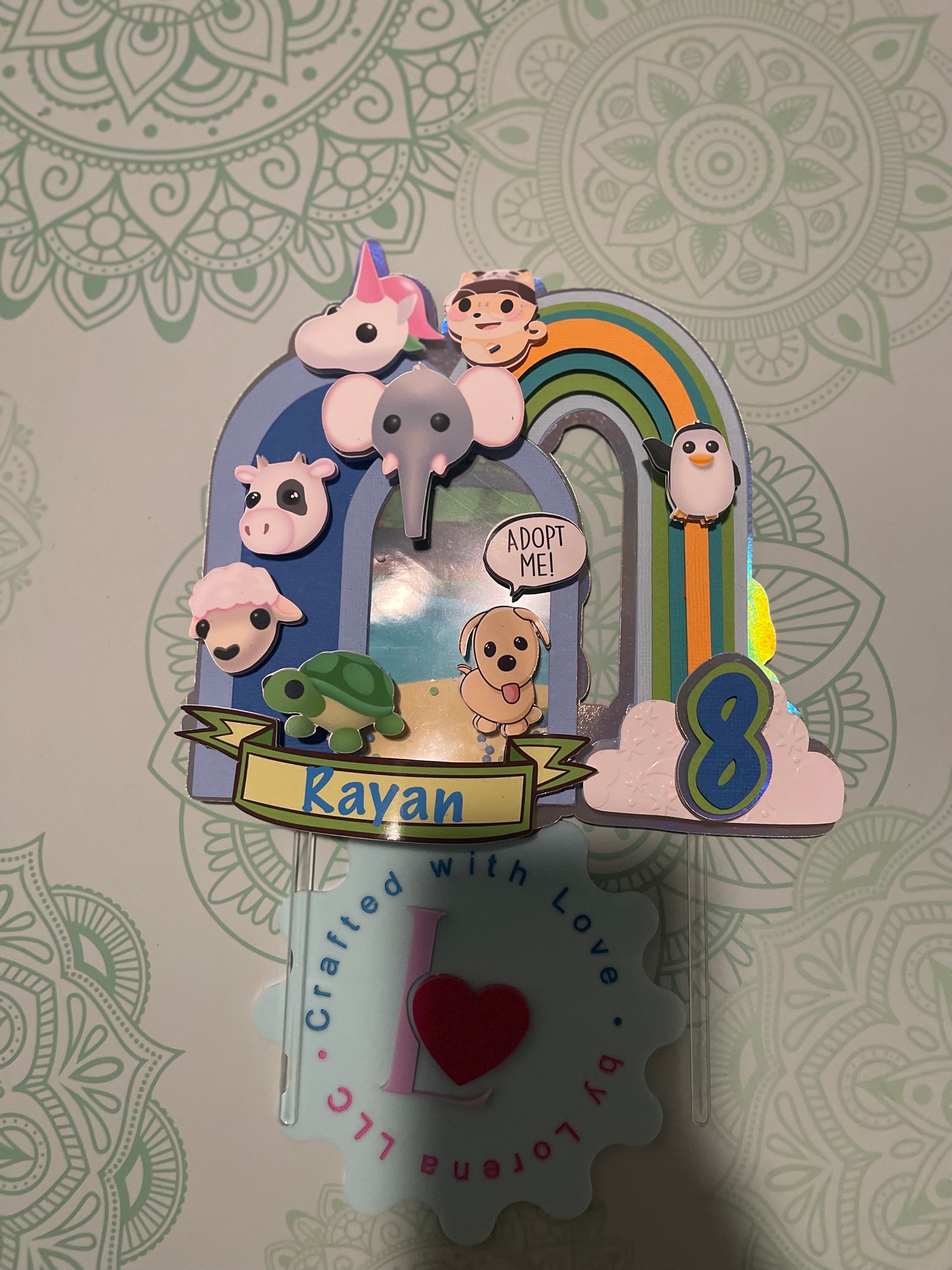 Cake Topper …… Adopt Me (roblox)…..cake Topper, Adopt Me Roblox Party ...