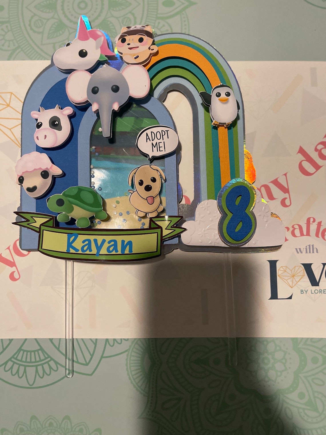 Cake Topper …… Adopt Me (roblox)…..cake Topper, Adopt Me Roblox Party ...