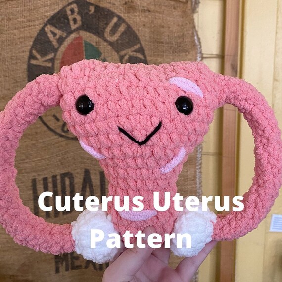 PATTERN Cuterus Uterus Plushie // Crochet Uterus // - Etsy