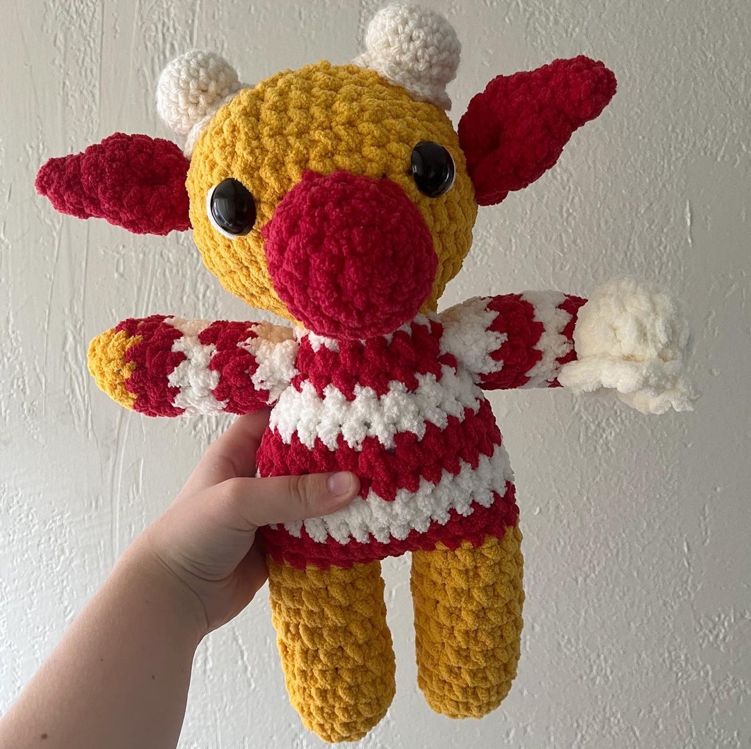 Popcorn Cow Crochet Plushie // Corn Kid // Ready to Ship - Etsy