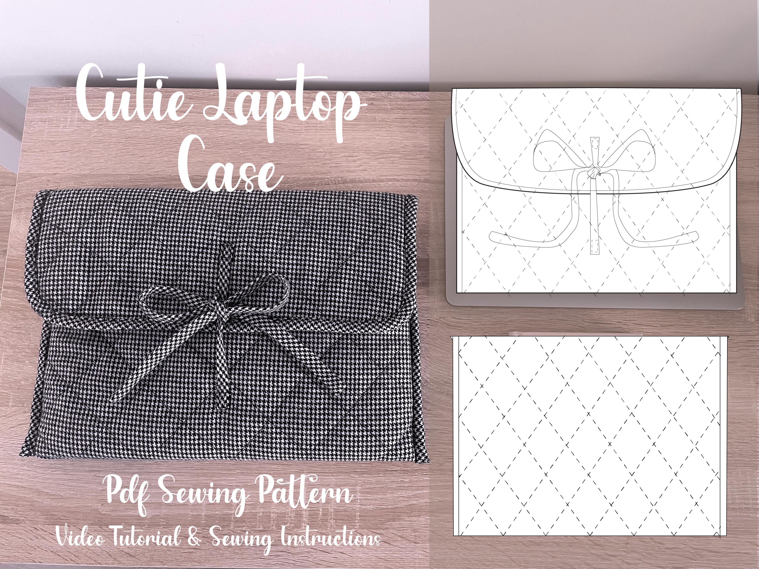 Beginner Quilted Laptop Sleeve Pattern | PDF Digital Sewing Pattern ...