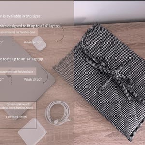 Beginner Quilted Laptop Sleeve Pattern | PDF Digital Sewing Pattern ...