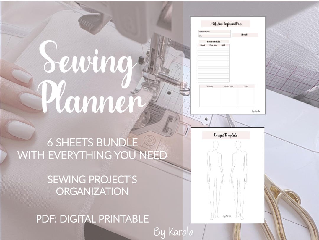Sewing Planner | PDF Sewing Planner | Sewing Pattern Organizer | Sewing ...