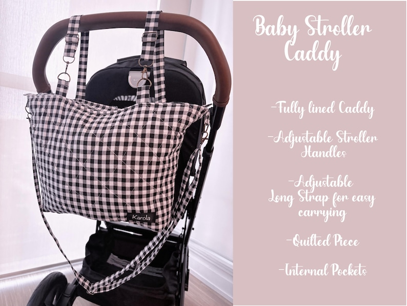 Quilted Stroller Bag Sewing Pattern| DIY Baby Shower Gift, Sewing ...