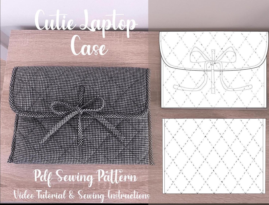 Beginner Quilted Laptop Sleeve Pattern | PDF Digital Sewing Pattern ...