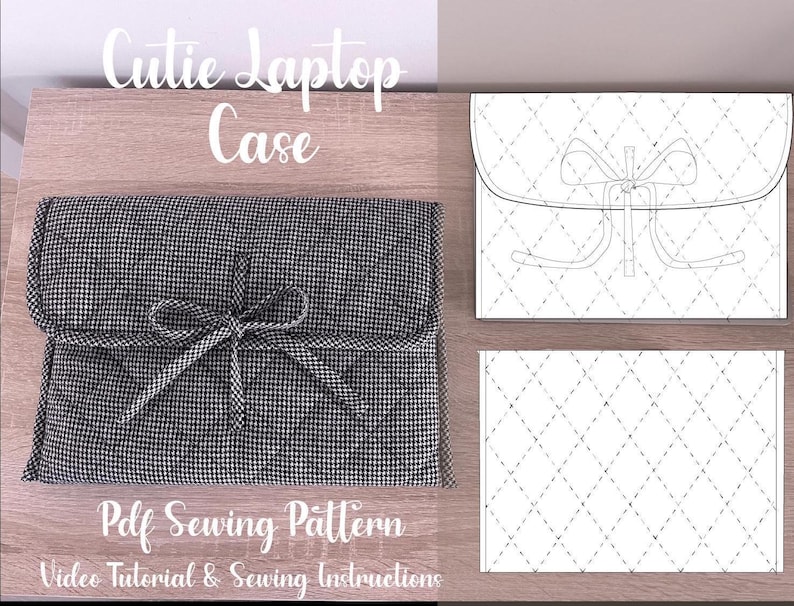 Beginner Quilted Laptop Sleeve Pattern | PDF Digital Sewing Pattern ...