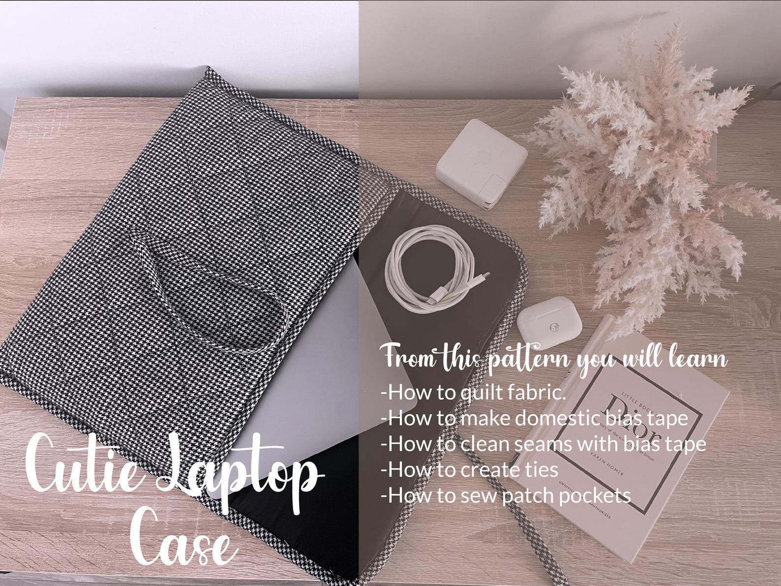 Beginner Quilted Laptop Sleeve Pattern | PDF Digital Sewing Pattern ...