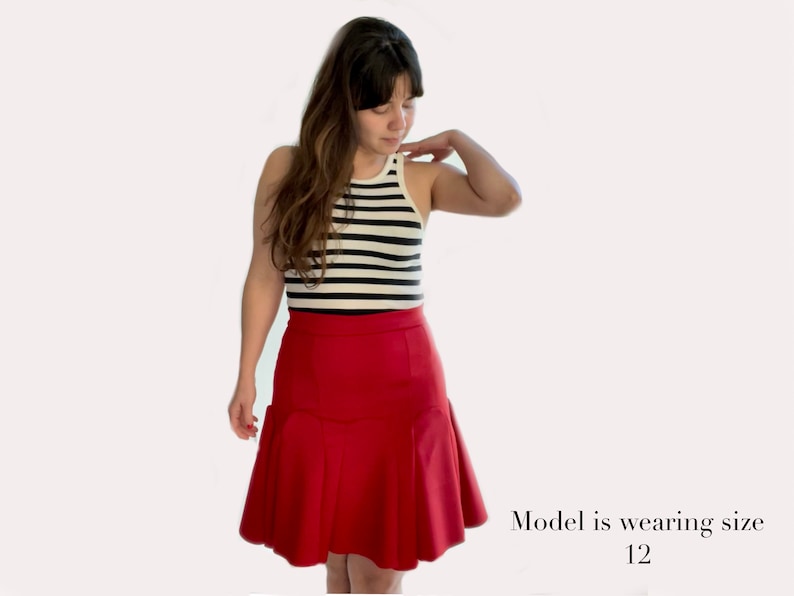 Godet Skirt| Flared Skirt| PDF Sewing Pattern| Mini Skirt| Woman Skirt ...
