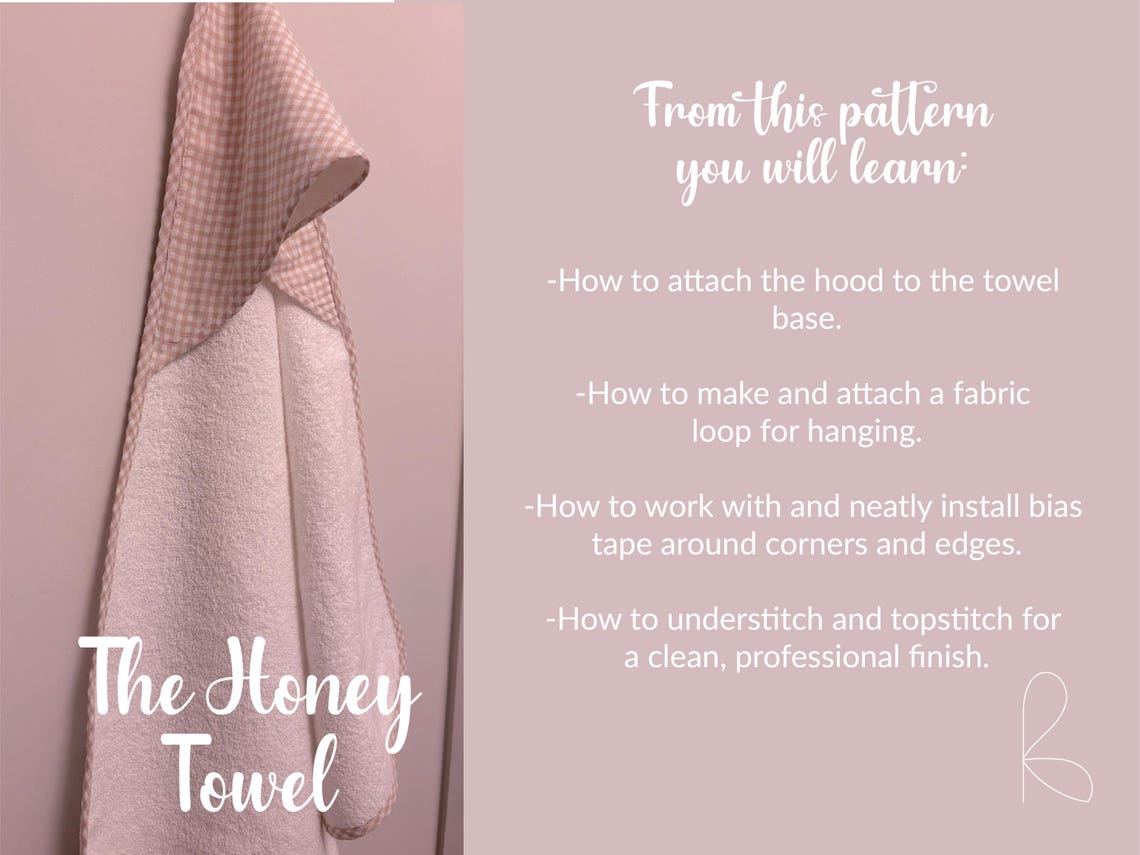 Hooded Bath Towel Sewing Pattern| Towel for Babies and Toddlers | the ...