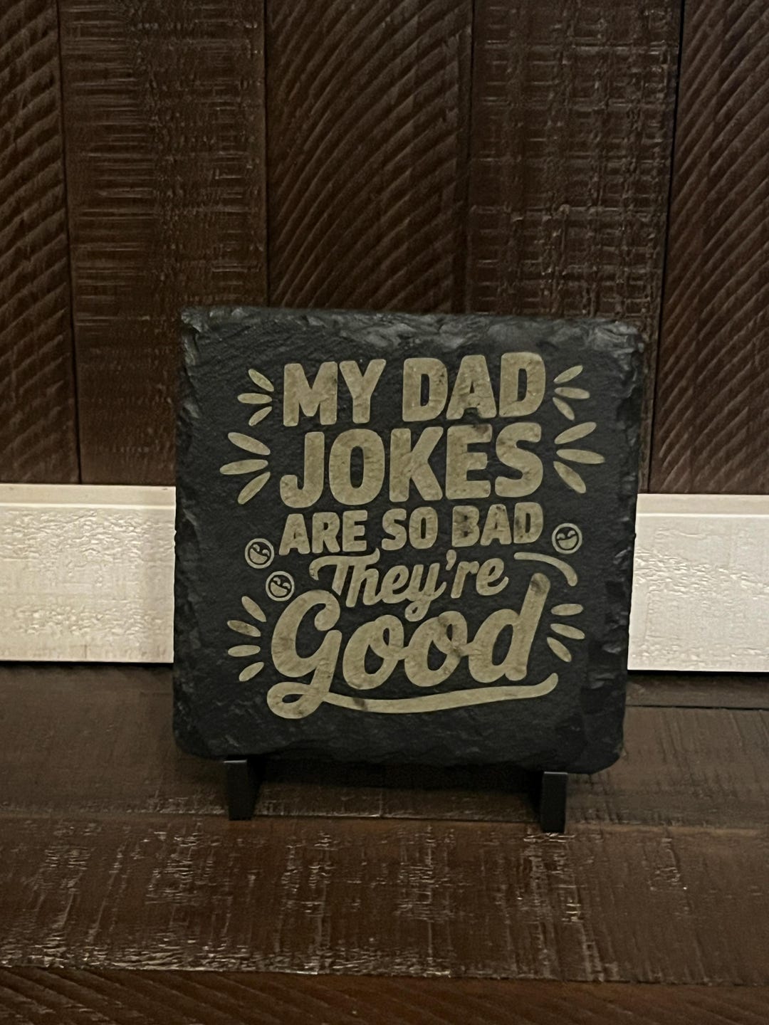 Funny Coaster Dad Jokes so Good Office Wine Bourbon Whiskey Slate ...