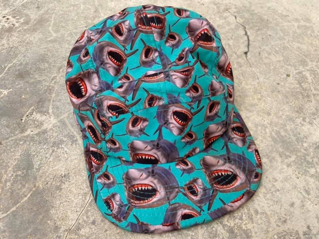 5 Panel Cap With Fullprint Angry Jaws by Mrkt Chasher - Etsy