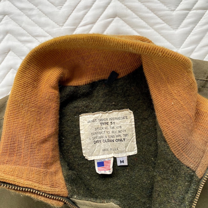Vintage 70s U.S. Army Tanker Jacket TYPE T-1 - Etsy